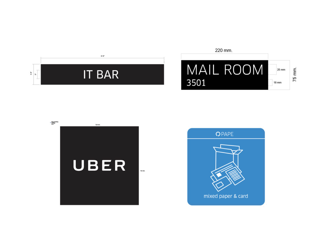 Uber Signage l Graphic Environment - Platform Bangkok